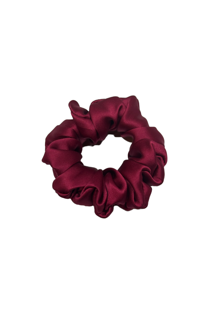 Silk scrunchie large Cherry